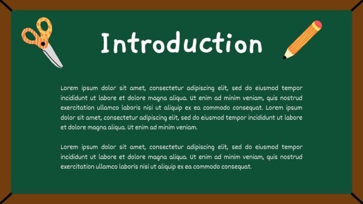 Chalkboard Background Theme for Elementary. Free PPT & Google Slides ...