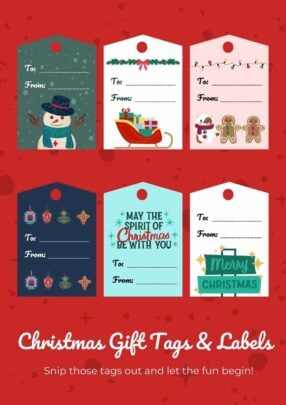Christmas Gift Tags and Labels. Free PPT & Google Slides Template ...