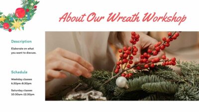 Illustrated Christmas Workshop. PPT & Google Slides Template ...