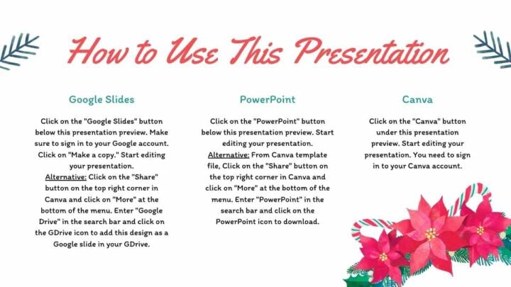 Illustrated Christmas Workshop. PPT & Google Slides Template ...