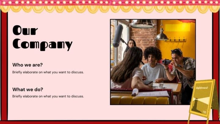Illustrated Cinema Backgrounds. PPT & Google Slides Template ...