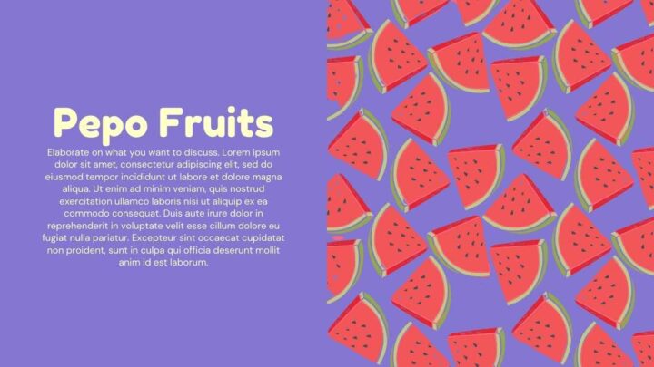 Illustrated Colorful Fruits. Free PPT & Google Slides Template ...