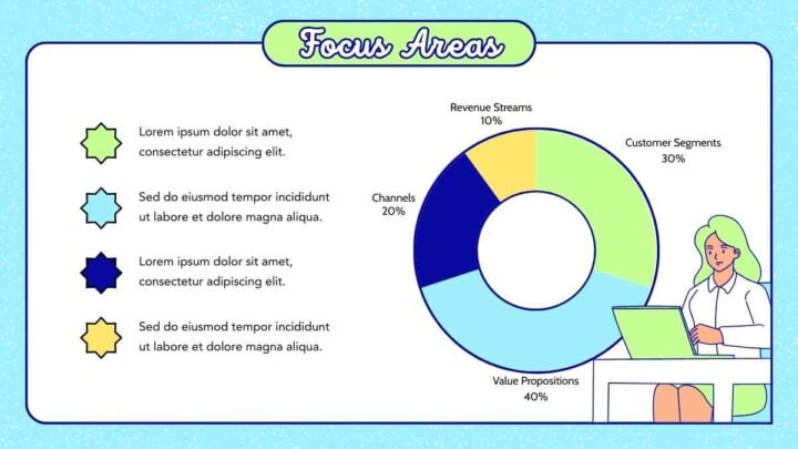 Creative Business Model Canvas Infographics. Slides Template ...