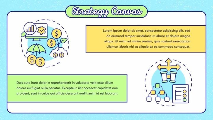 Creative Business Model Canvas Infographics. Slides Template ...