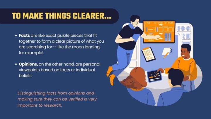 Illustrated Facts and Opinions Lesson. Free PPT & Google Slides ...