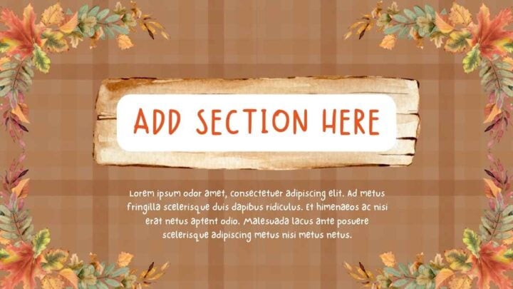 Fall Cottagecore Background. Slides Template — SlidesCarnival