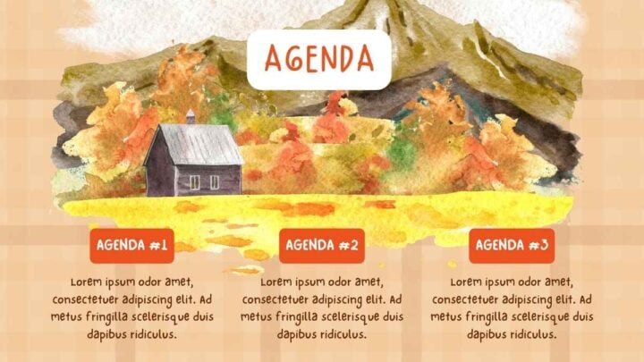 Fall Cottagecore Background. Slides Template — SlidesCarnival