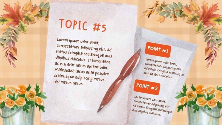 Fall Cottagecore Background. Slides Template — SlidesCarnival