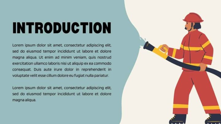 Firefighter Training Workshop. Free Slides Template — SlidesCarnival
