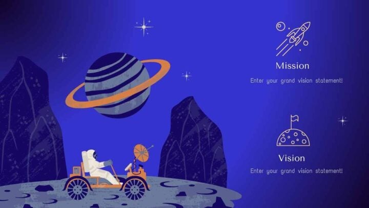 Illustrated First Moon Landing. Free PPT & Google Slides Template ...