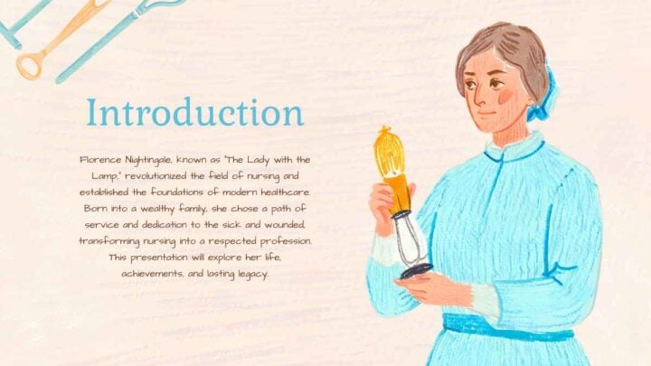 Florence Nightingale Biography . Free PPT & Google Slides Template ...