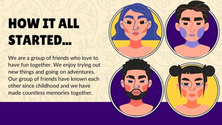 Illustrated Fun Friends Mini. Free PPT & Google Slides Template ...
