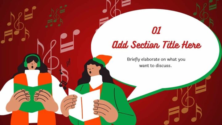 Illustrated Go Caroling Day!. Free Presentation Template — SlidesCarnival