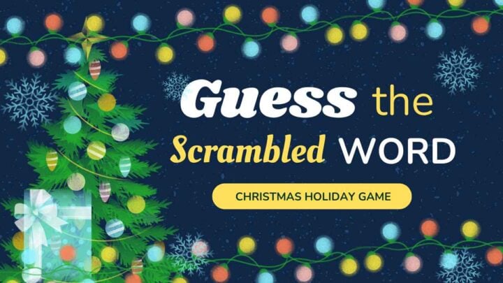 Guess the Scrambled Word Christmas Holiday Game. Free PPT & Google ...