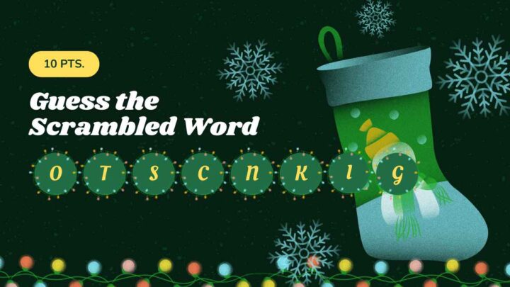 Guess the Scrambled Word Christmas Holiday Game. Free PPT & Google ...