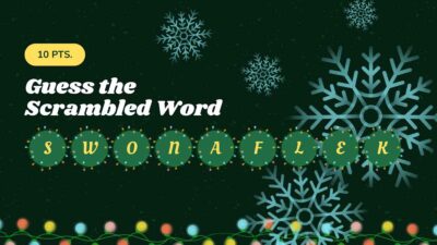 Guess the Scrambled Word Christmas Holiday Game. Free PPT & Google ...
