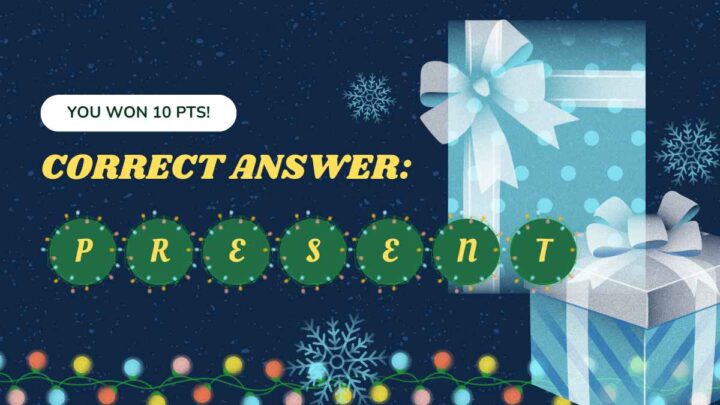 Guess the Scrambled Word Christmas Holiday Game. Free PPT & Google ...