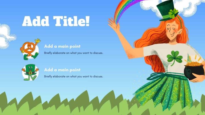 Illustrated History of Saint Patrick. Free Presentation Template ...