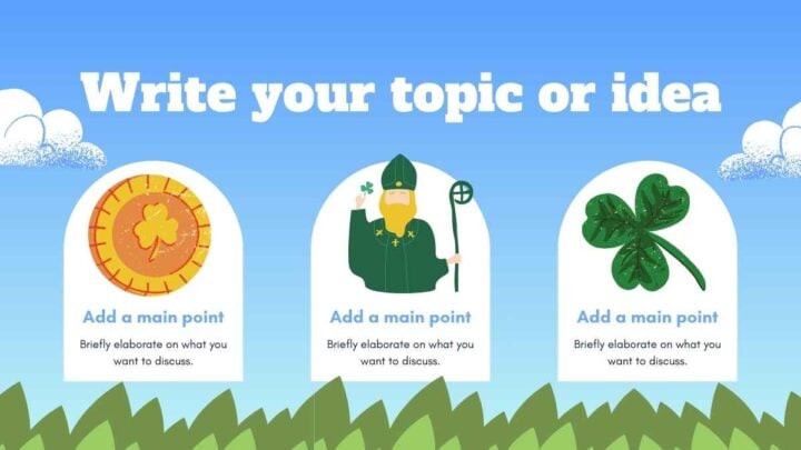 Illustrated History of Saint Patrick. Free Presentation Template ...