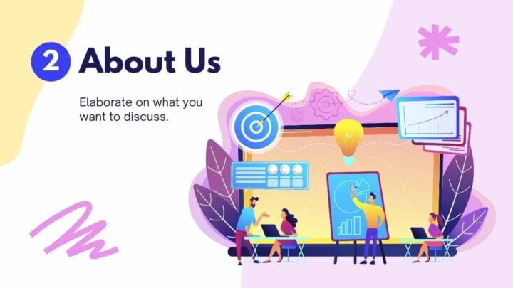 Illustrated Information Technology Lesson. Presentation Template ...