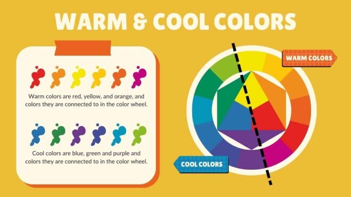 Illustrated Introduction to Color Theory Lesson. Free PPT & Google ...