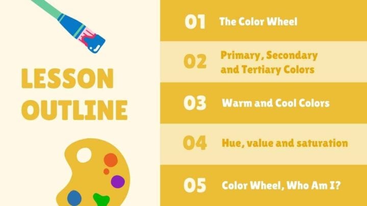 Illustrated Introduction to Color Theory Lesson. Free PPT & Google ...