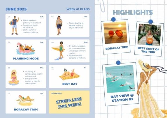June Calendar Planner. Free PPT & Google Slides Template — SlidesCarnival