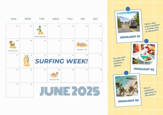 June Calendar Planner. Free PPT & Google Slides Template — SlidesCarnival
