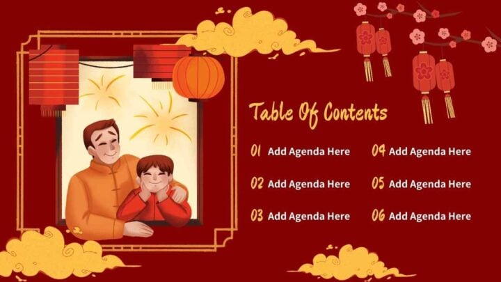 Illustrated Lunar New Year. Free Presentation Template — SlidesCarnival