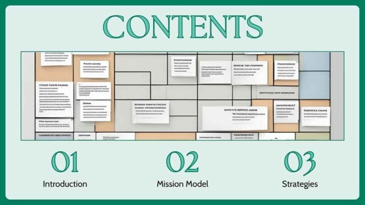Mission Model Canvas Infographics. Free Slides Template — SlidesCarnival
