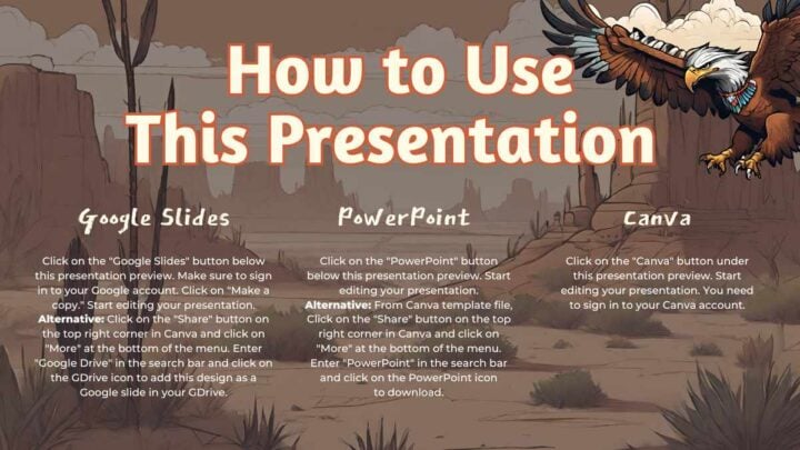 Illustrated Native American Lesson. Free PPT & Google Slides Template ...