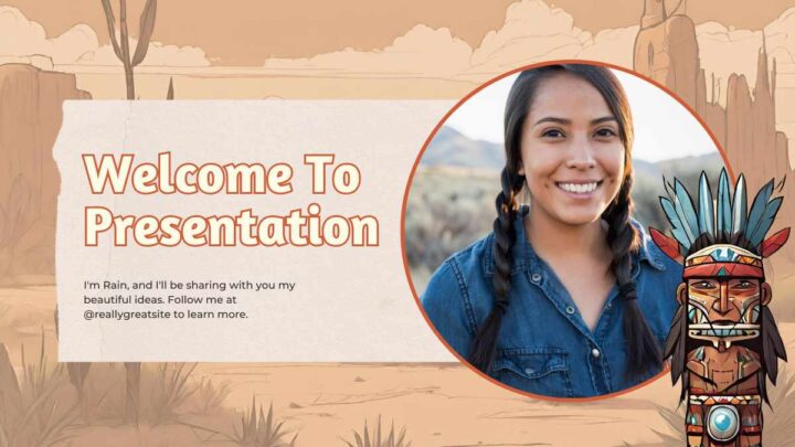 Illustrated Native American Lesson. Free PPT & Google Slides Template ...