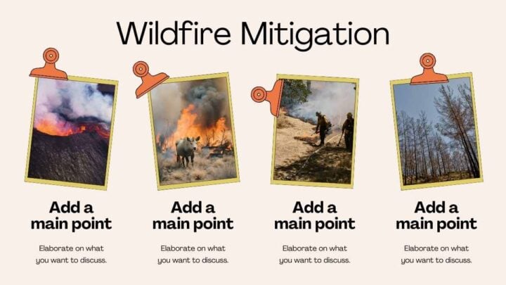 Natural Disasters: Wildfires. Free Slides Template — SlidesCarnival