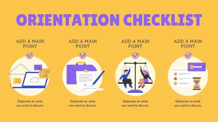 Orientation Checklist Infographic. Free PPT & Google Slides Template ...