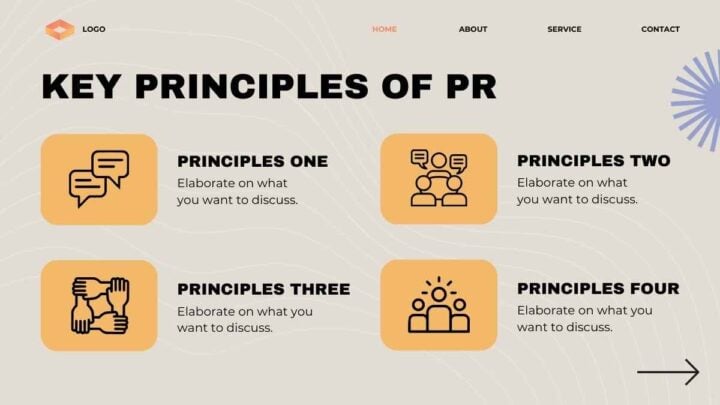 Principles of Public Relations. Free PPT & Google Slides Template ...