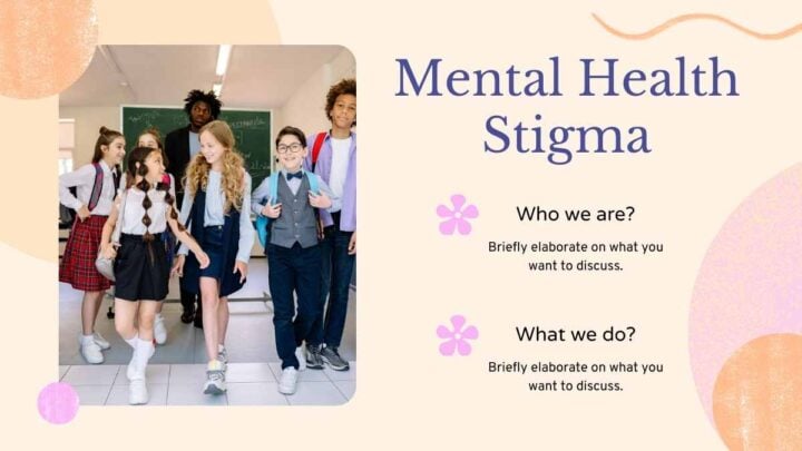 Reducing Mental Health Stigma in Schools. Free Slides Template ...