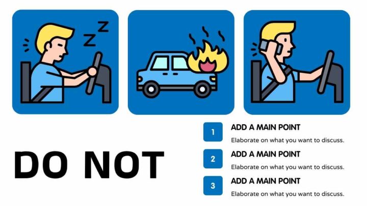 Safety Driving Tips Newsletter. Slides Template — SlidesCarnival