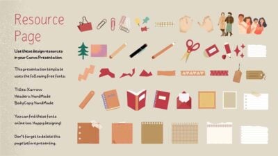 Illustrated Scrapbook Memories Photo Album. Free Photo Album Slides ...