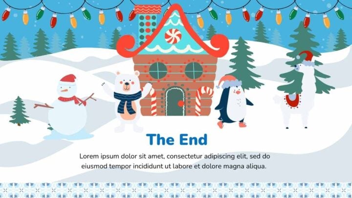 Illustrated Snowman Story Book. PPT & Google Slides Template ...