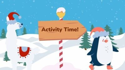 Illustrated Snowman Story Book. PPT & Google Slides Template ...
