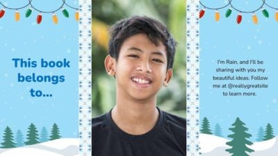 Illustrated Snowman Story Book. PPT & Google Slides Template ...