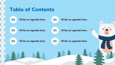Illustrated Snowman Story Book. PPT & Google Slides Template ...