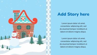 Illustrated Snowman Story Book. PPT & Google Slides Template ...
