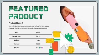 Illustrated Technology Products Catalog. Presentation Template ...