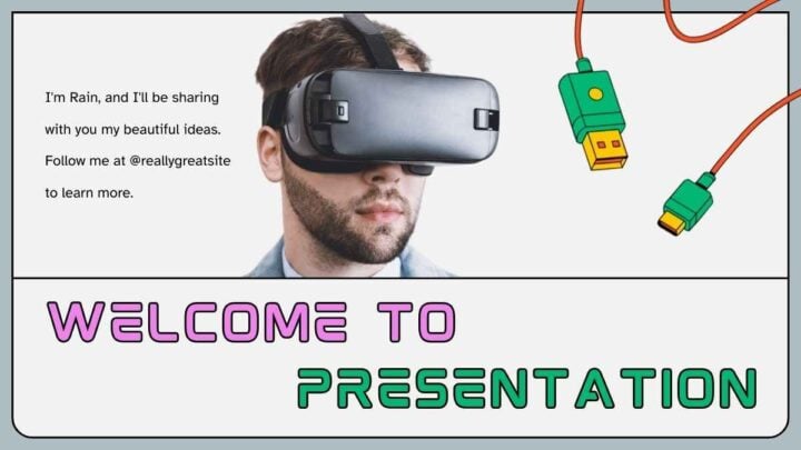 Illustrated Technology Products Catalog. Presentation Template ...