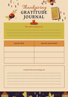 Thanksgiving Gratitude Journals. Free PPT & Google Slides Template ...