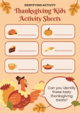 Thanksgiving Kids Activity Sheets. Free PPT & Google Slides Template ...