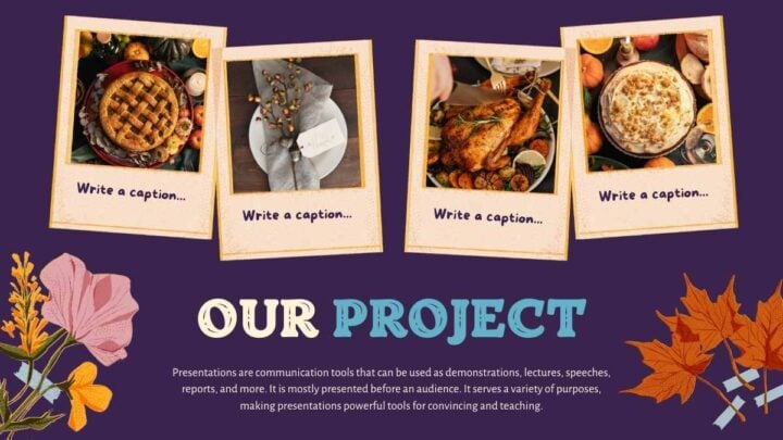 Illustrated Thanksgiving Marketing Campaign. Presentation Template ...