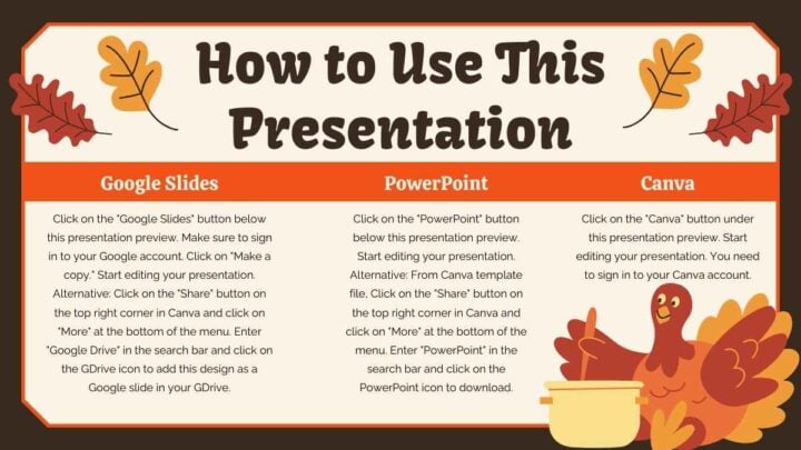 Illustrated Thanksgiving Newsletter. PPT & Google Slides Template ...