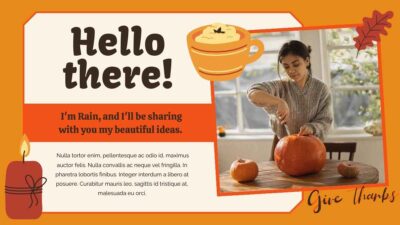 Illustrated Thanksgiving Newsletter. PPT & Google Slides Template ...